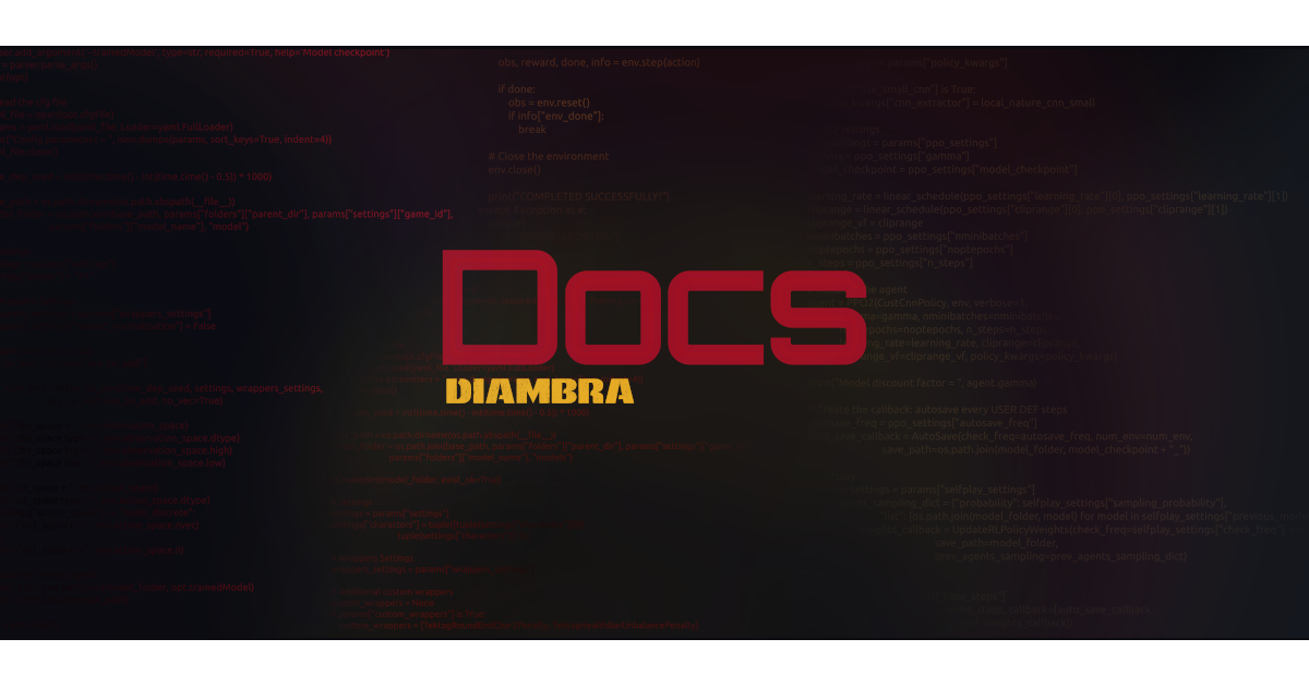 Examples :: DIAMBRA Docs
